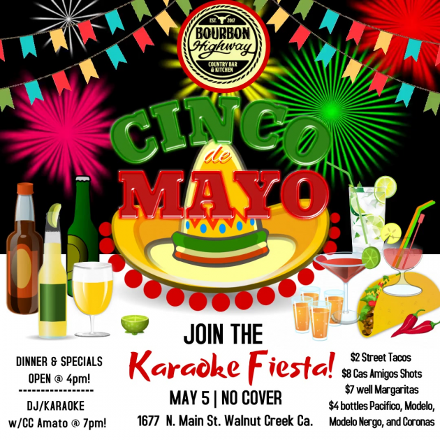 Cinco De Mayo MUSIC & KARAOKE Fiesta! NO COVER! | Event Calendar ...