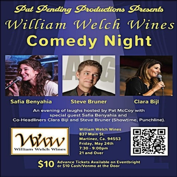 William Welch Wines Comedy Night, Martinez | Event Calendar | Contra ...