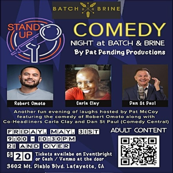 Batch & Brine Comedy Night | Event Calendar | Contra Costa Live