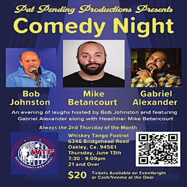 Whiskey Tango Foxtrot Comedy Night | Event Calendar | Contra Costa Live