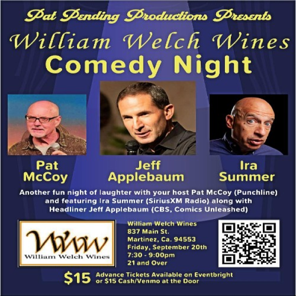William Welch Wines Comedy Night | Event Calendar | Contra Costa Live