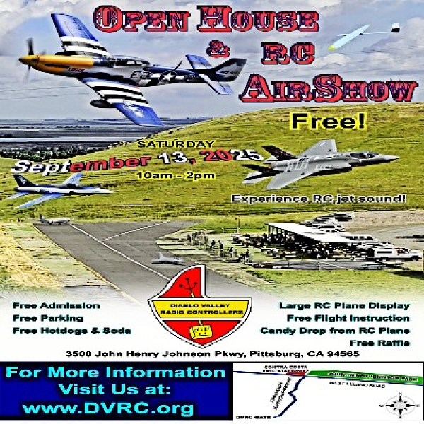 DVRC OPEN HOUSE & RC AIR SHOW | Event Calendar | Contra Costa Live