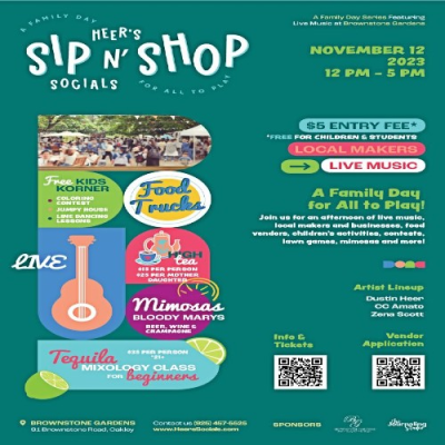 Sip N' Shop @ Brownstone Gardens | Event Calendar | Contra Costa Live